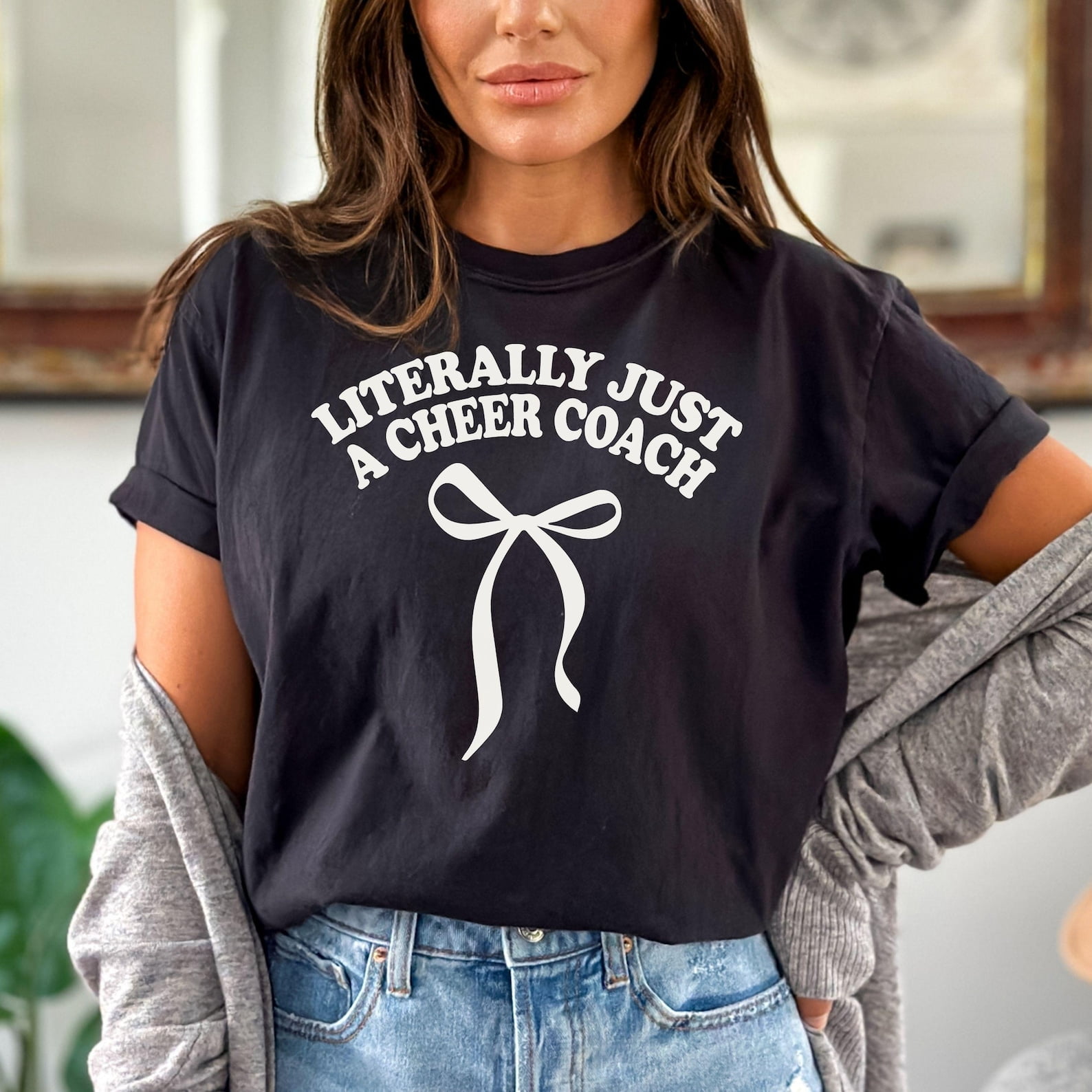 Literally Just A Cheer Coach Shirt Cheer Coach Gift Coach Gifts ...