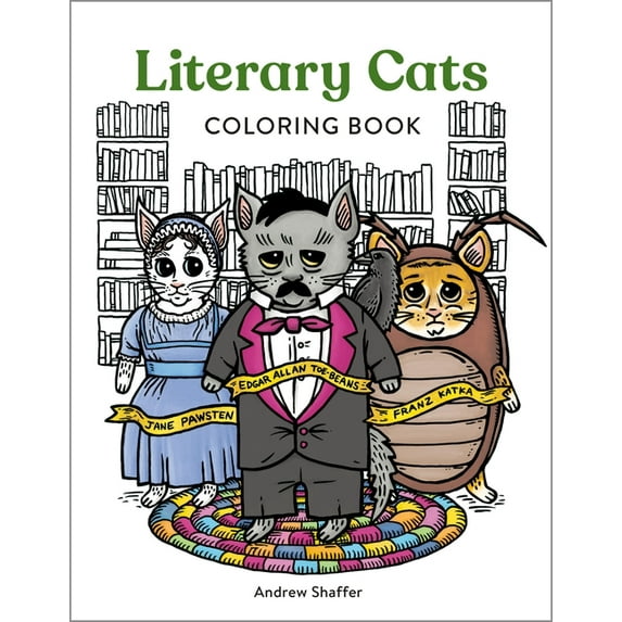 Literary Cats Coloring Book, (Paperback) - Walmart.com