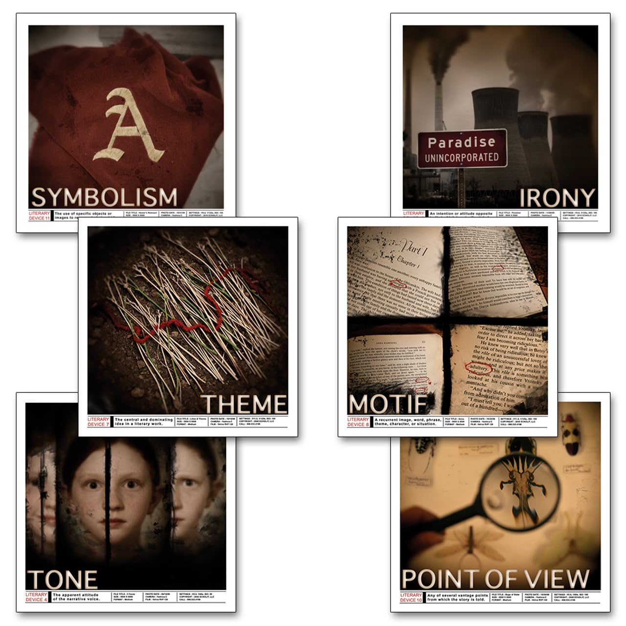 Literary Devices II English Classroom Library Posters - Walmart.com