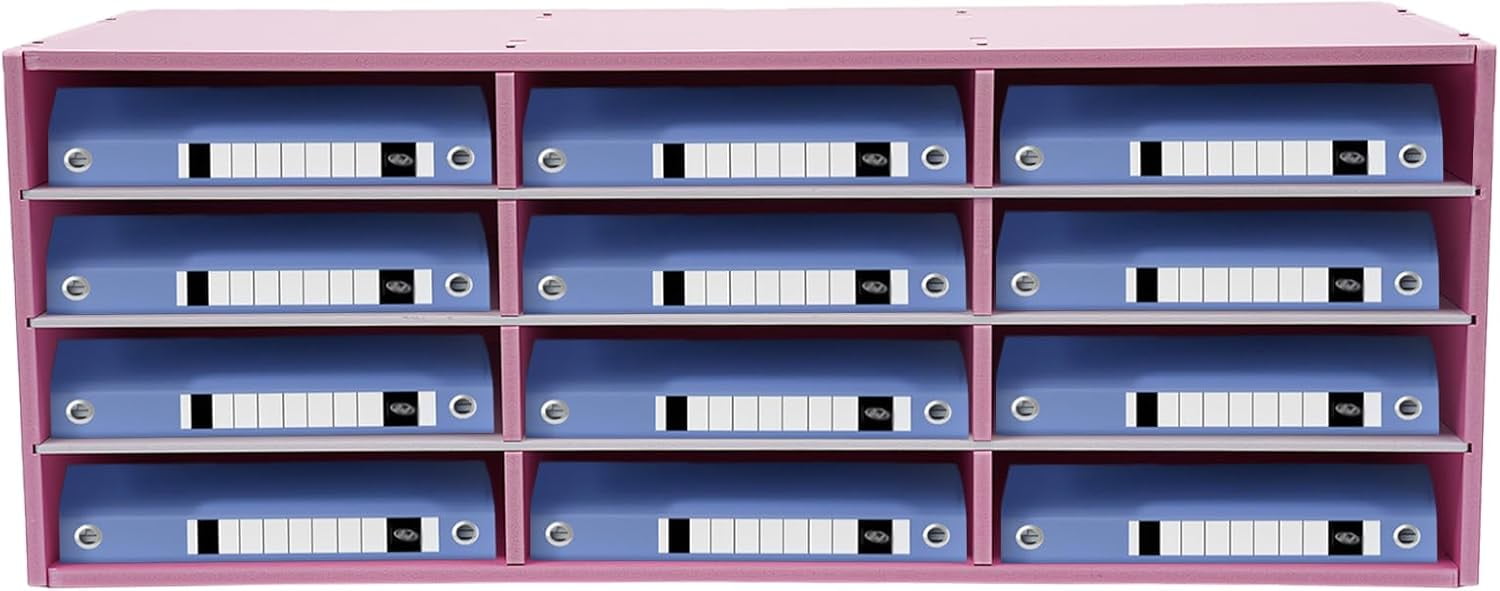 Literature Organizer, 12 Slots Countertop Mail Sorter Organizer PVC ...