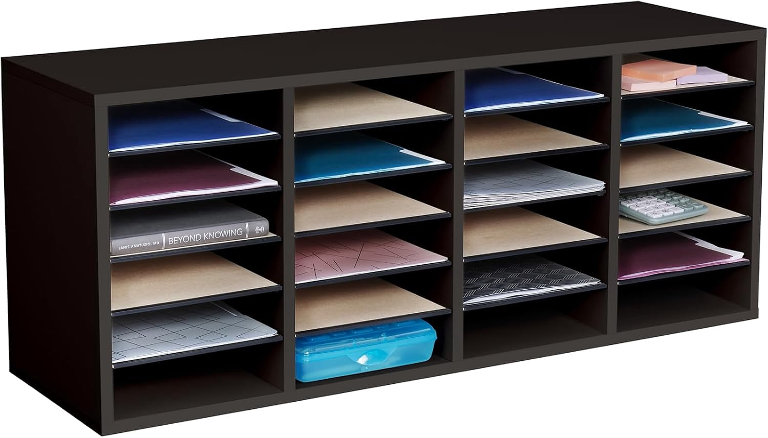 Literature Organizer 24 Compartments Office and Classroom Mailbox with ...
