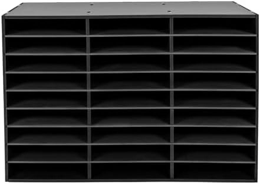 Literature Organizer, 27 Slots Compartments Paper Storage Cabinet ...
