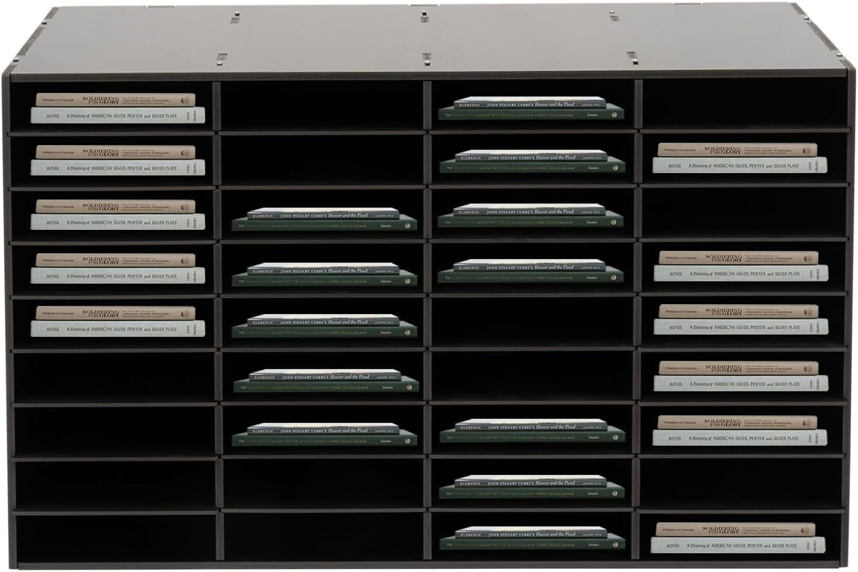 Literature Organizer with 36 Compartments | Adjustable Desktop File ...