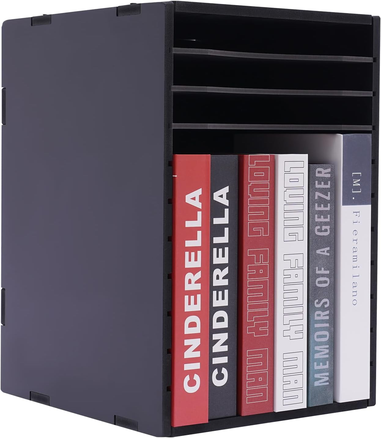 Literature Organizer Adjustable File Sorter Mail Center Magazine Holder ...