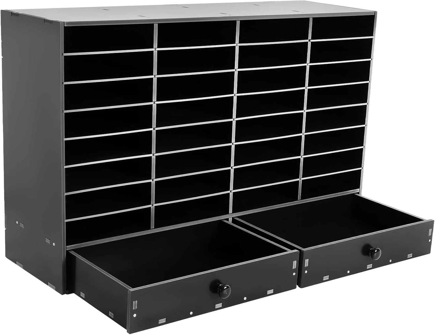 Literature Organizer Classroom Mailboxes with 32 Compartment 2 Drawer ...