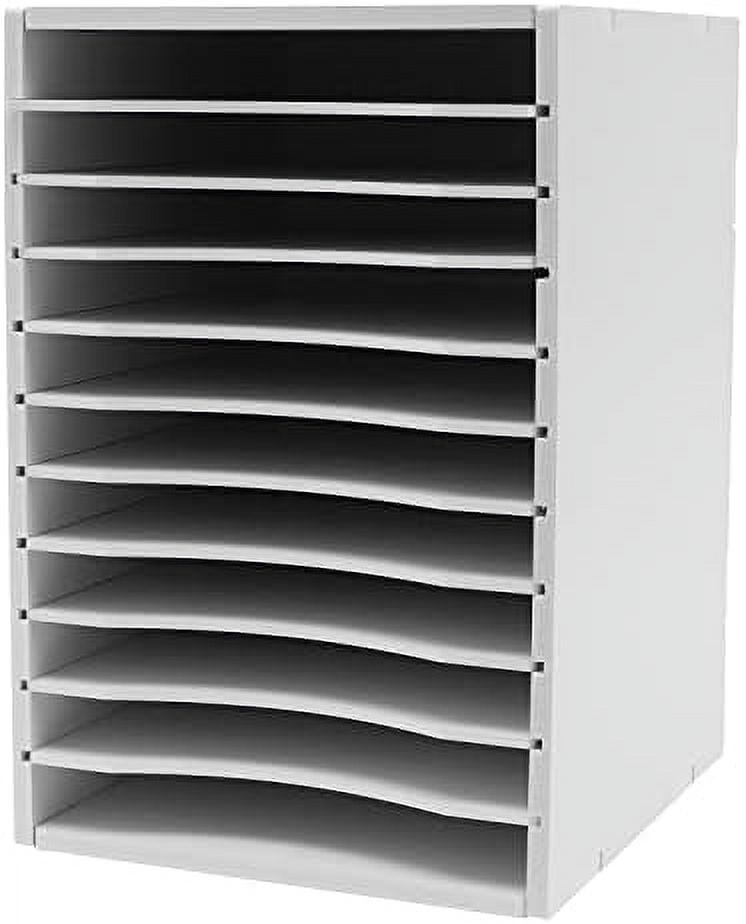 Literature Organizer, PVC File Sorting Cabinet, Removable Mail Sorter ...