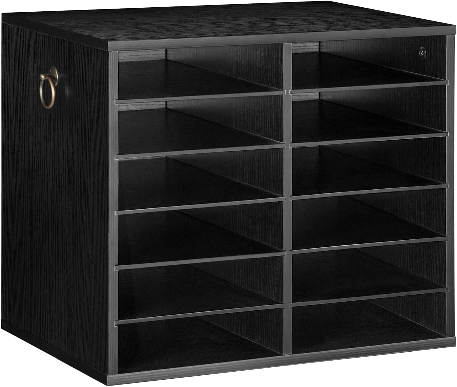 Literature Organizers, 12 Compartments Office Mailbox with Adjustable ...