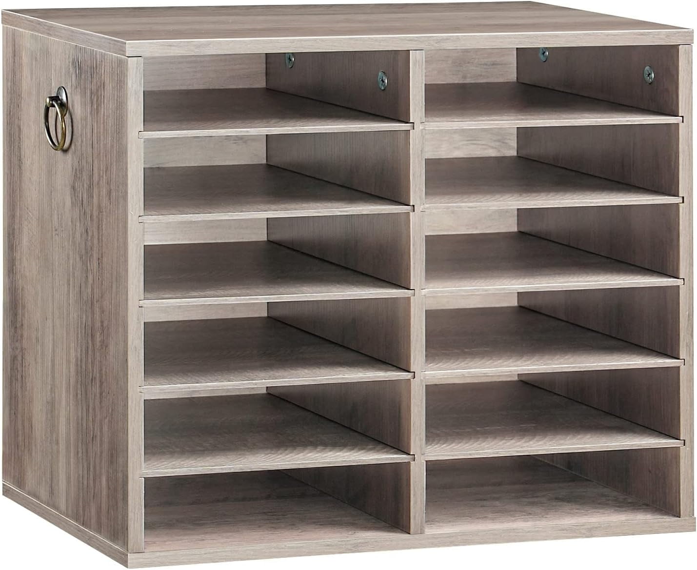 Literature Organizers, 12 Compartments Office Mailbox with Adjustable ...
