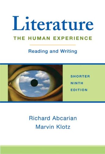 Pre-Owned Literature: The Human Experience Shorter Edition: Reading and ...