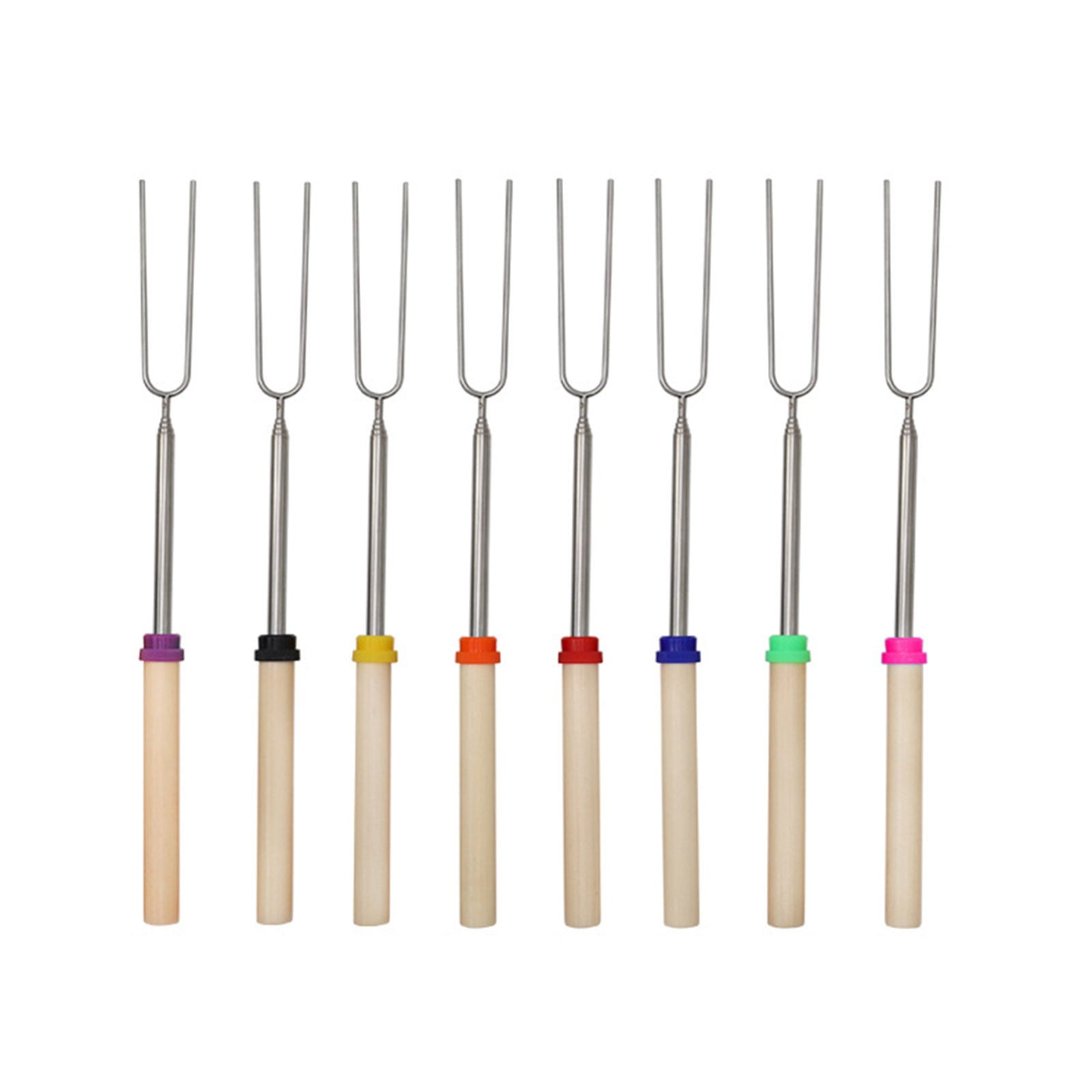 Litetao Clearance Barbecue forks Outdoor BBQ Stainless Steel Telescopic Zibo Barbecue Fork 12 ...