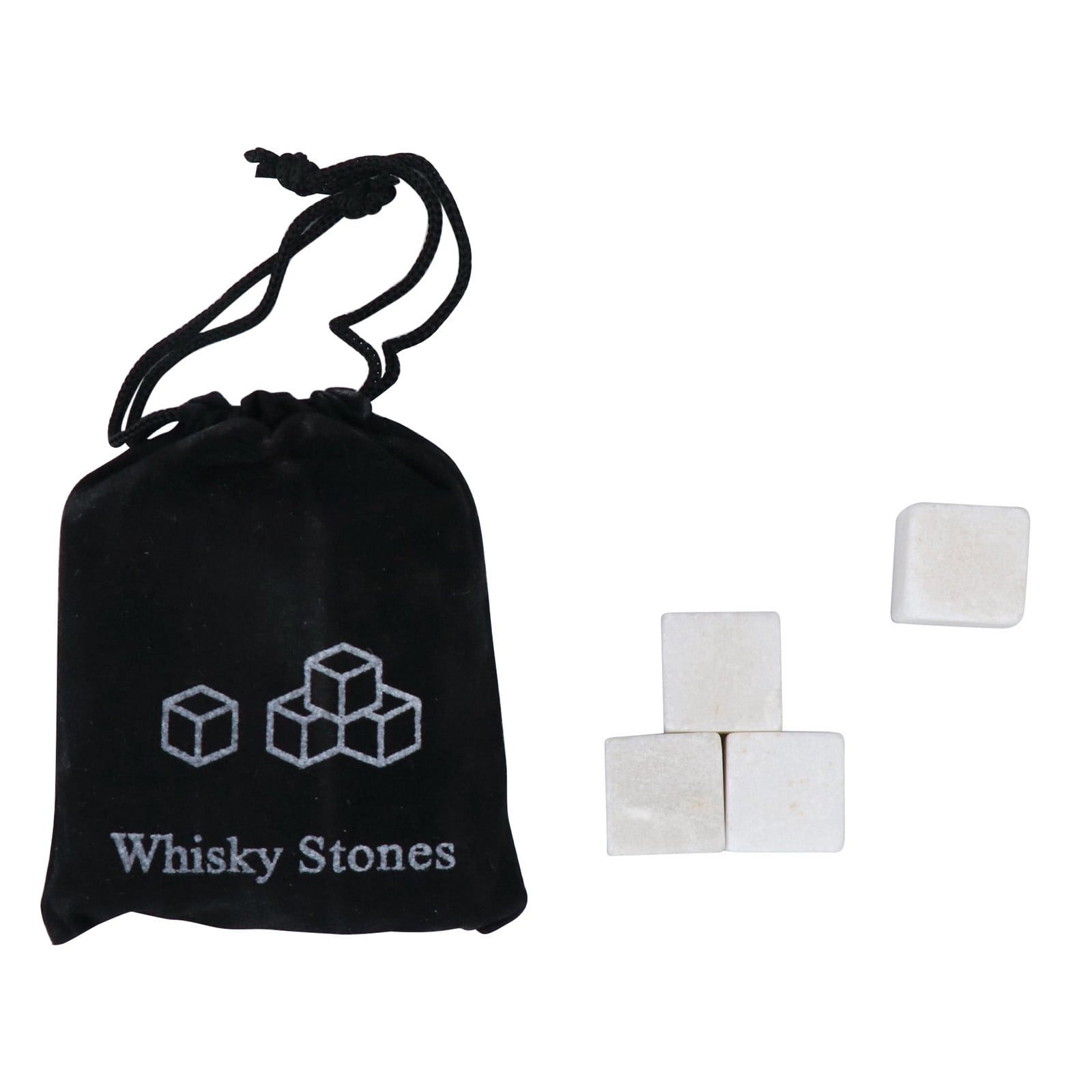 Litetao Premium Whiskey Stones Gift Set with 12 Pcs Stones and Bag. Whiskey, Bourbon, Cognac ...