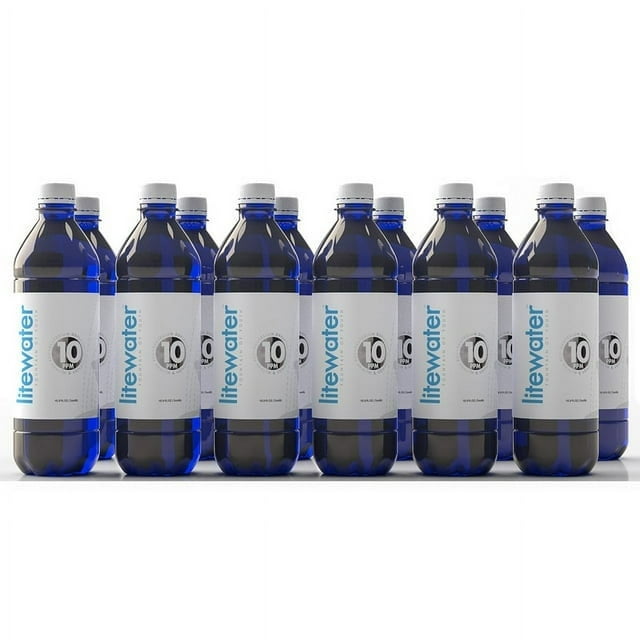 Litewater 10 ppm Deuterium-Depleted Pure Water - 12 Bottles, Boosts ...