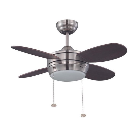 MLV36BNK4L Litex Maksim - 4 Blade Ceiling Fan with Light Kit-19 Inches ...