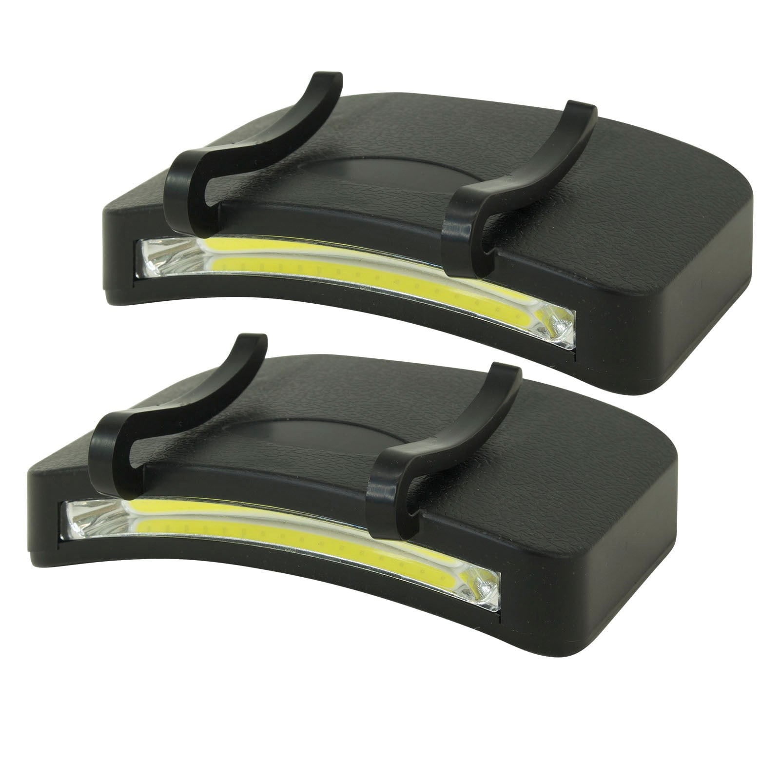 LitezAll 300 Lumen COB LED Flashlight Clip On Cap Light 2 Pack ...