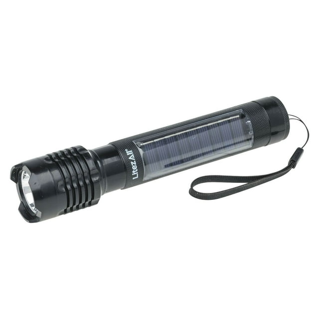 LitezAll Bask Rechargeable Solar Powered Outdoor Light Torch for ...