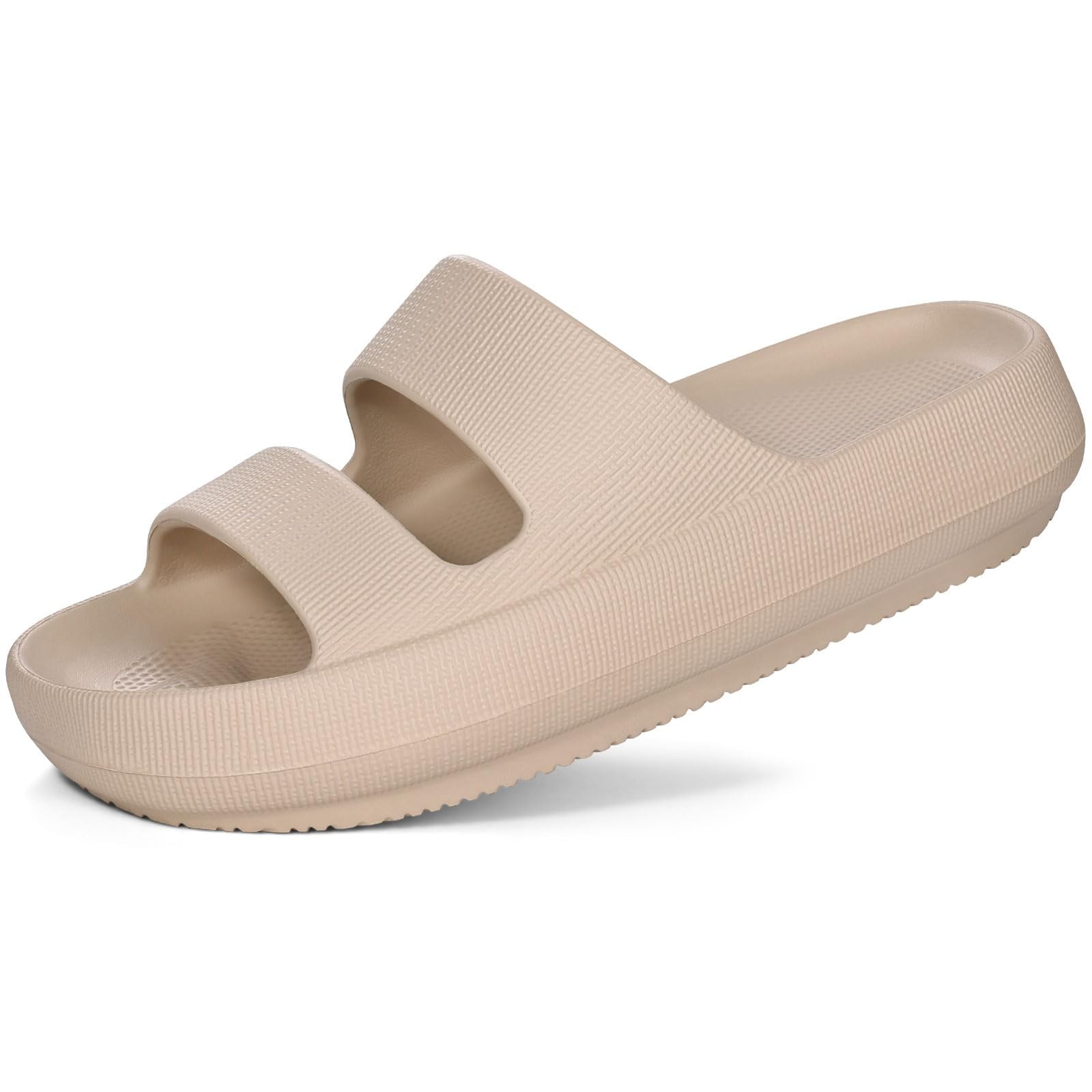 Litfun Cloud Slide Sandals for Women Soft Recovery Shower Shoes ...