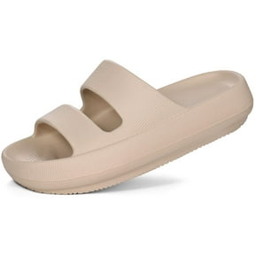 Cushionaire Feather Pillow Slide Sandals for Women – Comfortable and ...