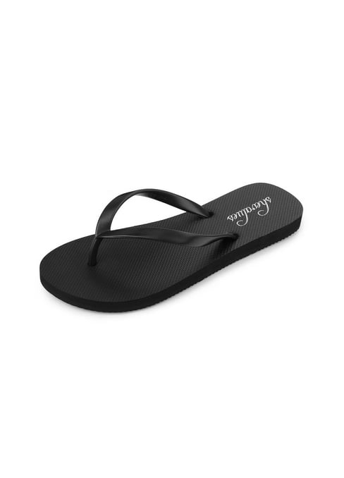 CHAQLIN Slim Flip Flops for Women Casual Thong Flat Sandals Soft Rubber ...