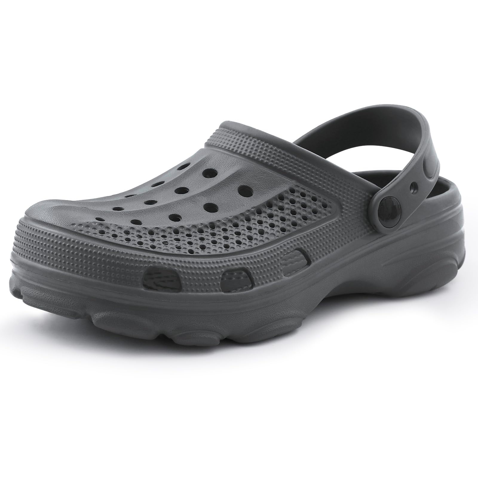 Litfun, Garden Clogs Shoes, Grey, with Arch Support, Slip-On, Unisex ...
