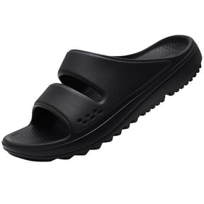 Athletic Works Women's Tunnel Slide Sandals, Slip-On, Textured Upper ...
