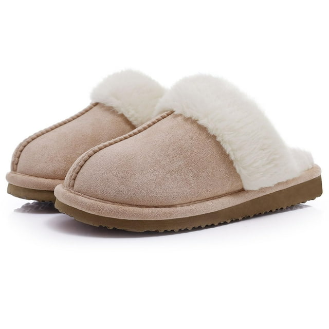 Litfun Women's Fuzzy Memory Foam Slippers Warm Comfy Winter House Shoes ...