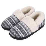 VONMAY Women's Comfy Fuzzy House Slipper Scuff Memory Foam Slip on Warm ...