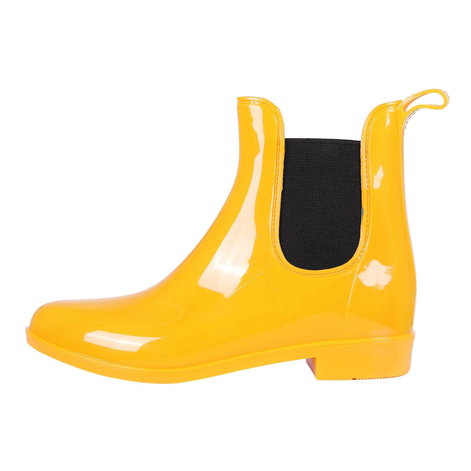 Litfun Women's Short Ankle Rain Boots Lightweight Chelsea Booties ...