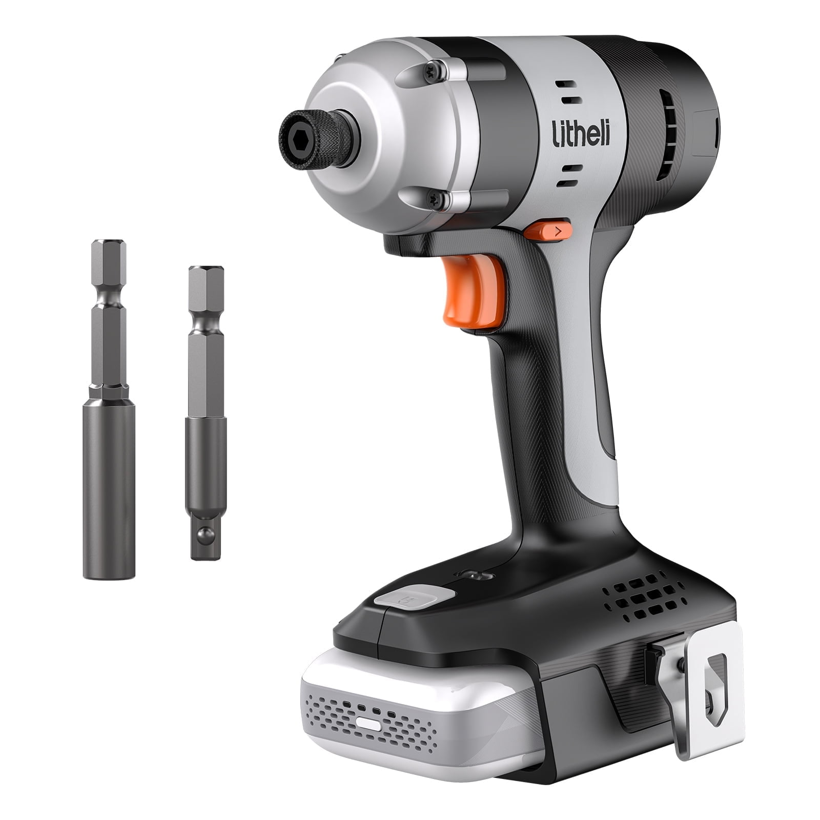 Litheli 20V Cordless Impact Driver with 180N.m High Torque, 1/4" Hex ...