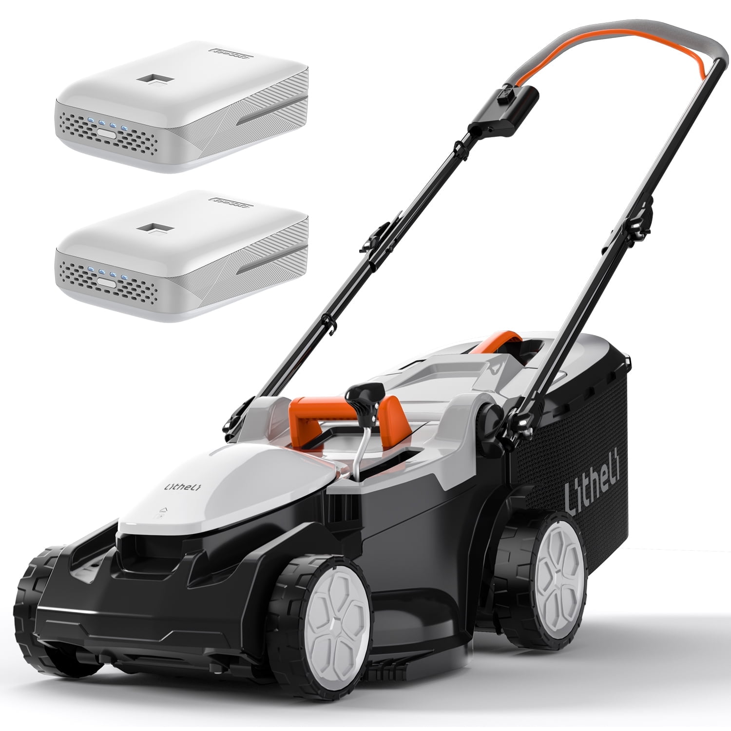 Litheli 40V (2 x 20V) 16" Electric Lawn Mower Cordless, Walk Behind ...