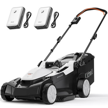 Litheli 40V (2 x 20V) 16" Electric Lawn Mower Cordless, Walk Behind ...