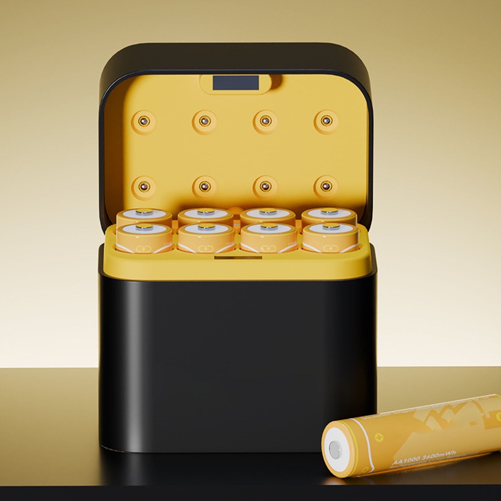 Lithium AA Batteries Rechargeable 8 Pack With Charger,3000Mwh High ...