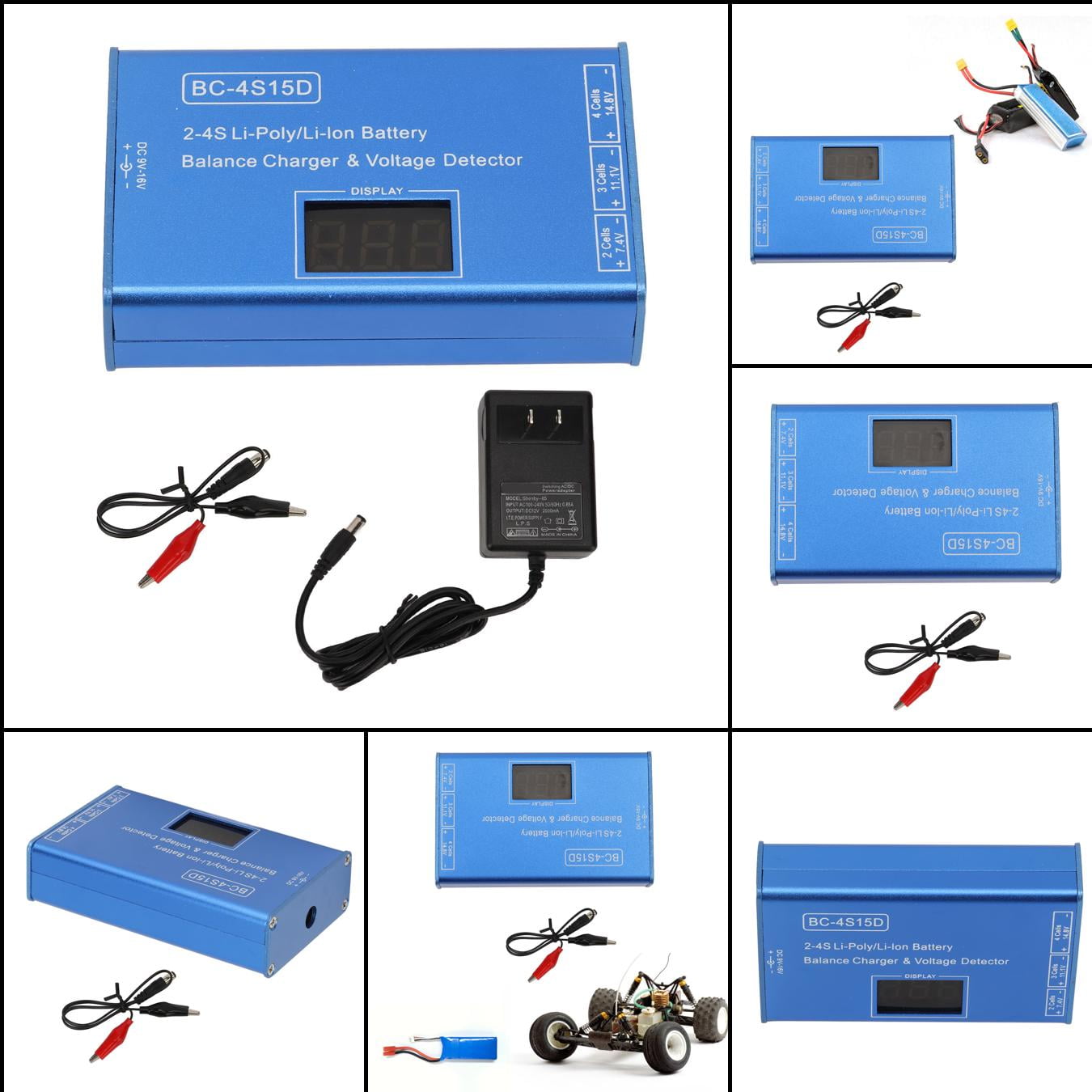 Lithium Battery Balance Charger, 2,4S Digital Display, 25W Fast ...