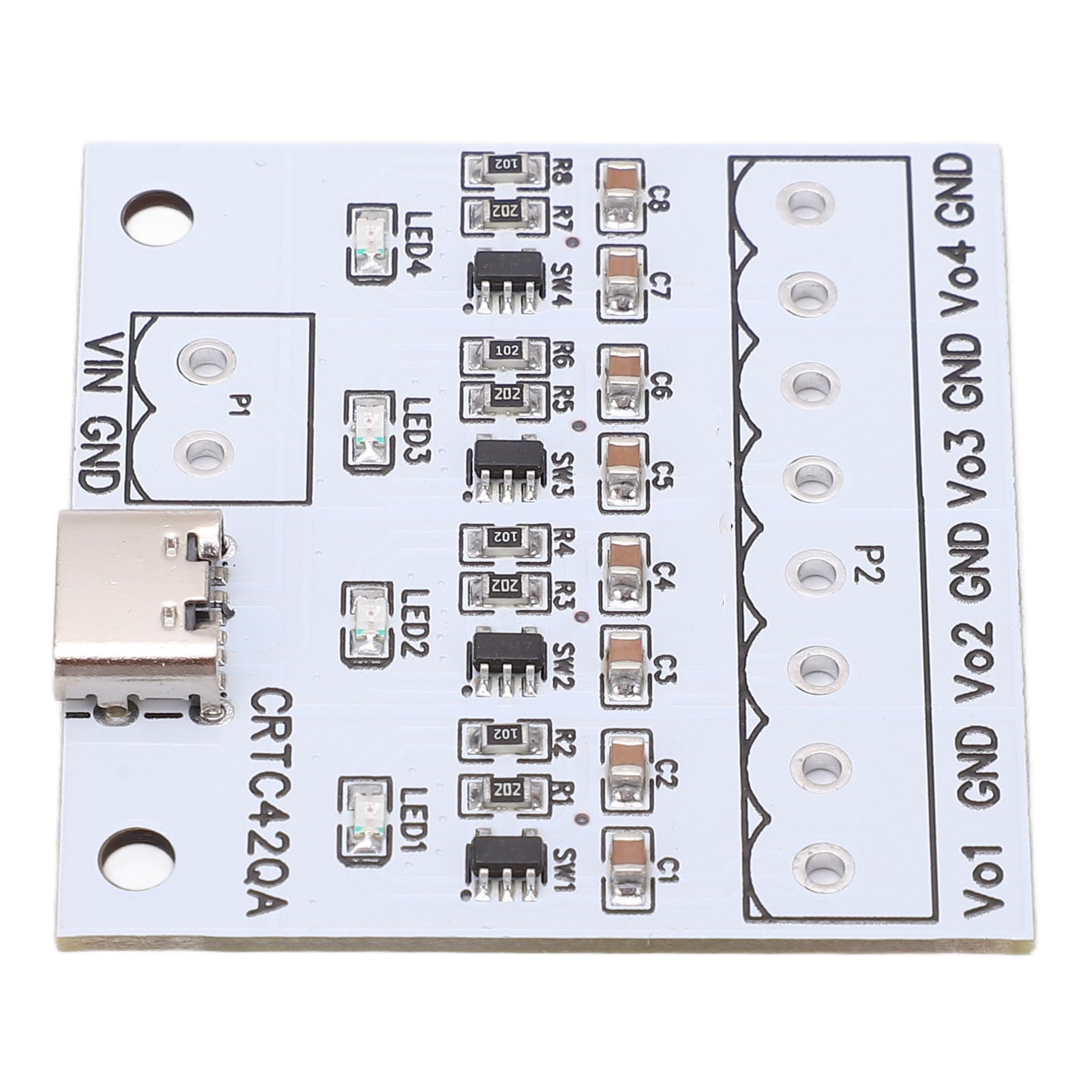 Lithium Battery Charger Module 4 Channel Type C Battery Charger Board ...