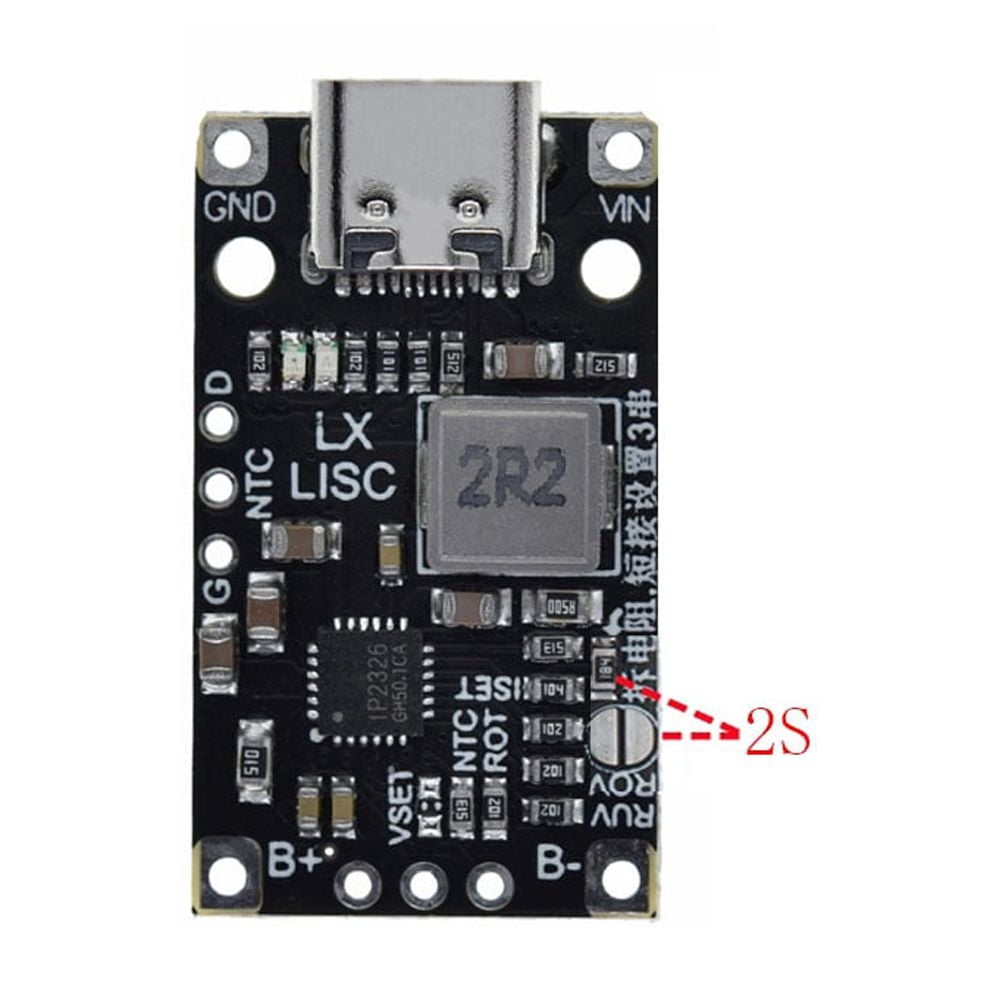Lithium Battery Charging Boost Power Supply Module ,Type-C USB 2/3S BMS ...