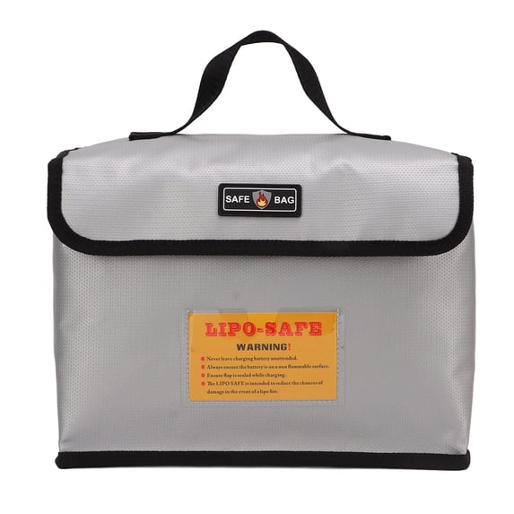 Lithium Battery Explosion Proof Bag Zipper Closure Portable Fire Roof ...
