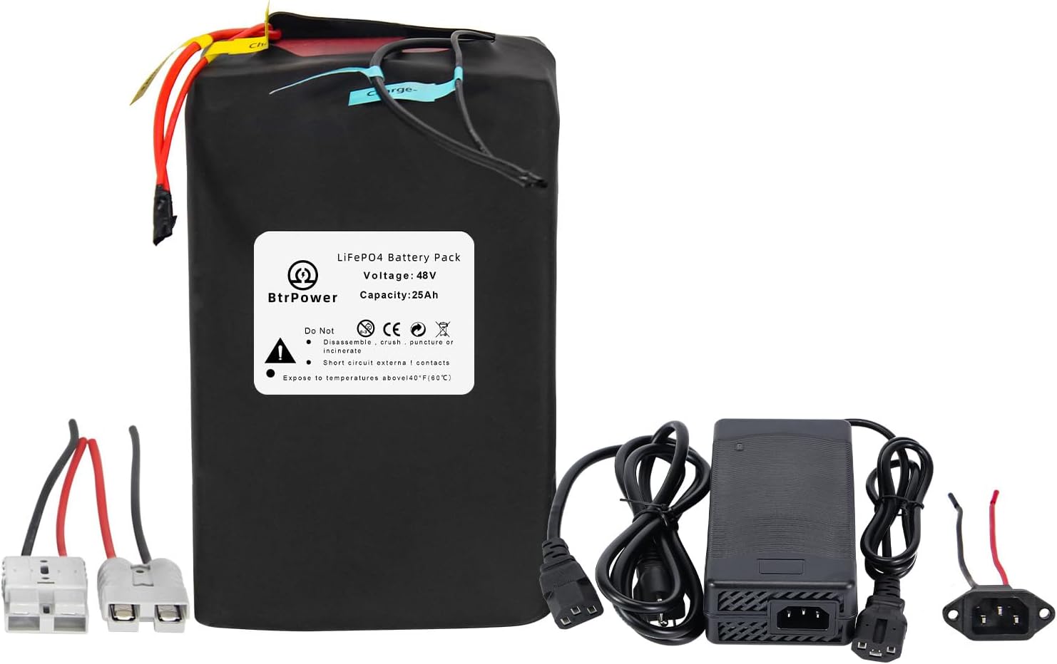 Lithium LiFePO4 Ebike Battery Packs – Fast Charger & BMS Included ...