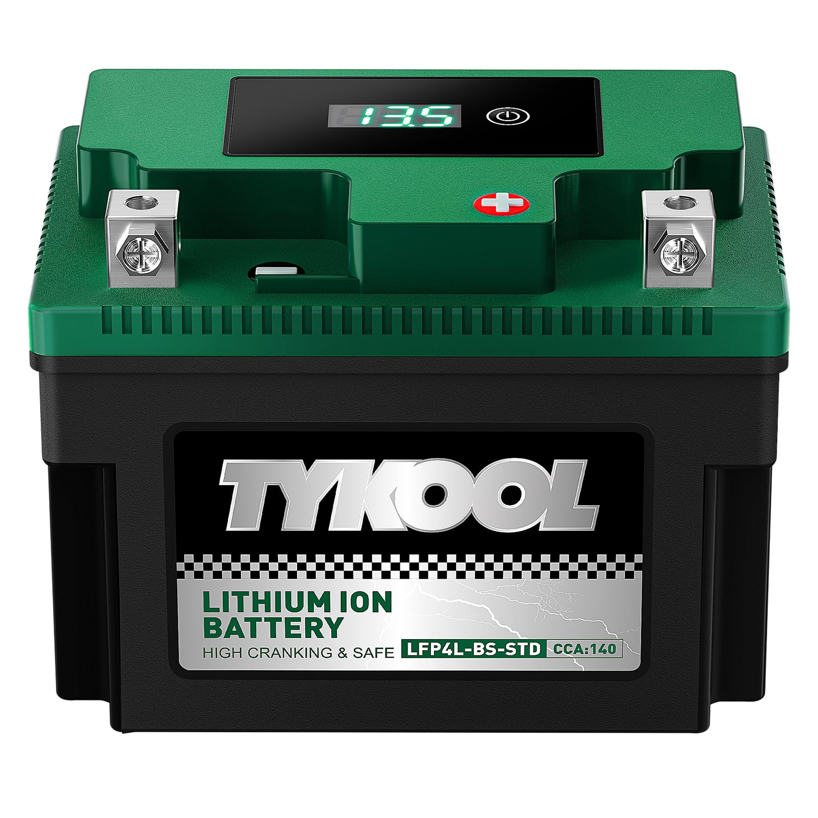 Lithium LiFePO4 Motorcycle Battery,YTX4L-BS 140CCA 12.8V 3Ah ...