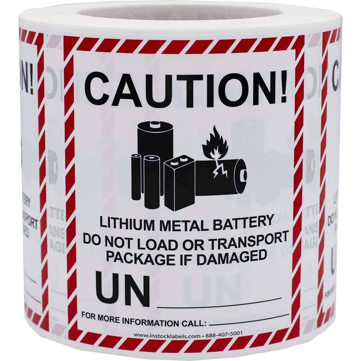 Lithium Metal Battery Handling Warehouse Shipping Labels | 4″ x 4.75 ...