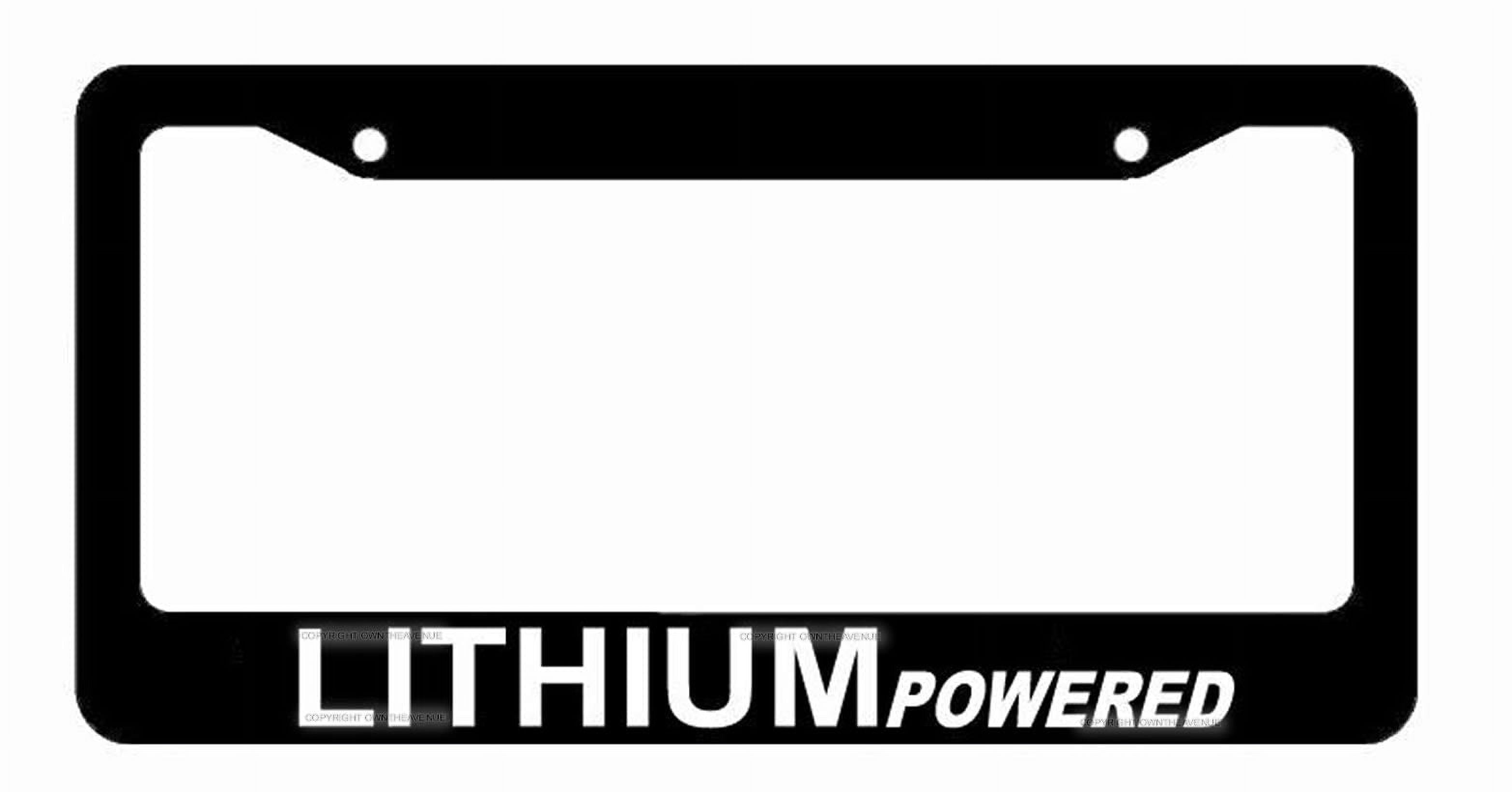 Lithium Powered Funny Sports Hybrid Car Drift Race License Plate Frame ...