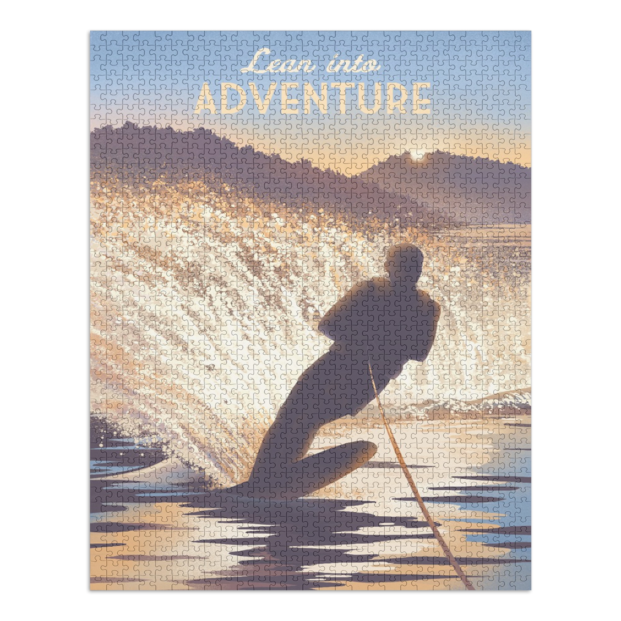 Lithograph, Lean Into Adventure, Water Skiing (1000 Piece Puzzle, Size ...