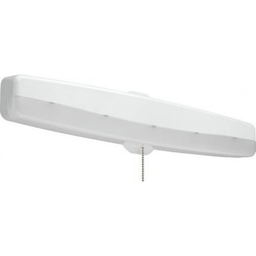 Lithonia 10.4W LED Closet Flush Mount Light Fixture in Matte White ...