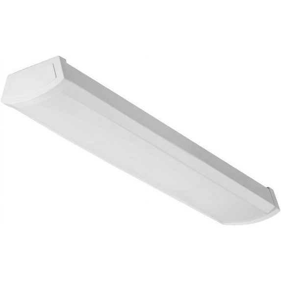 Lithonia Lighting 2 Foot LED Light Fixture, Low-Profile LED Wraparound ...