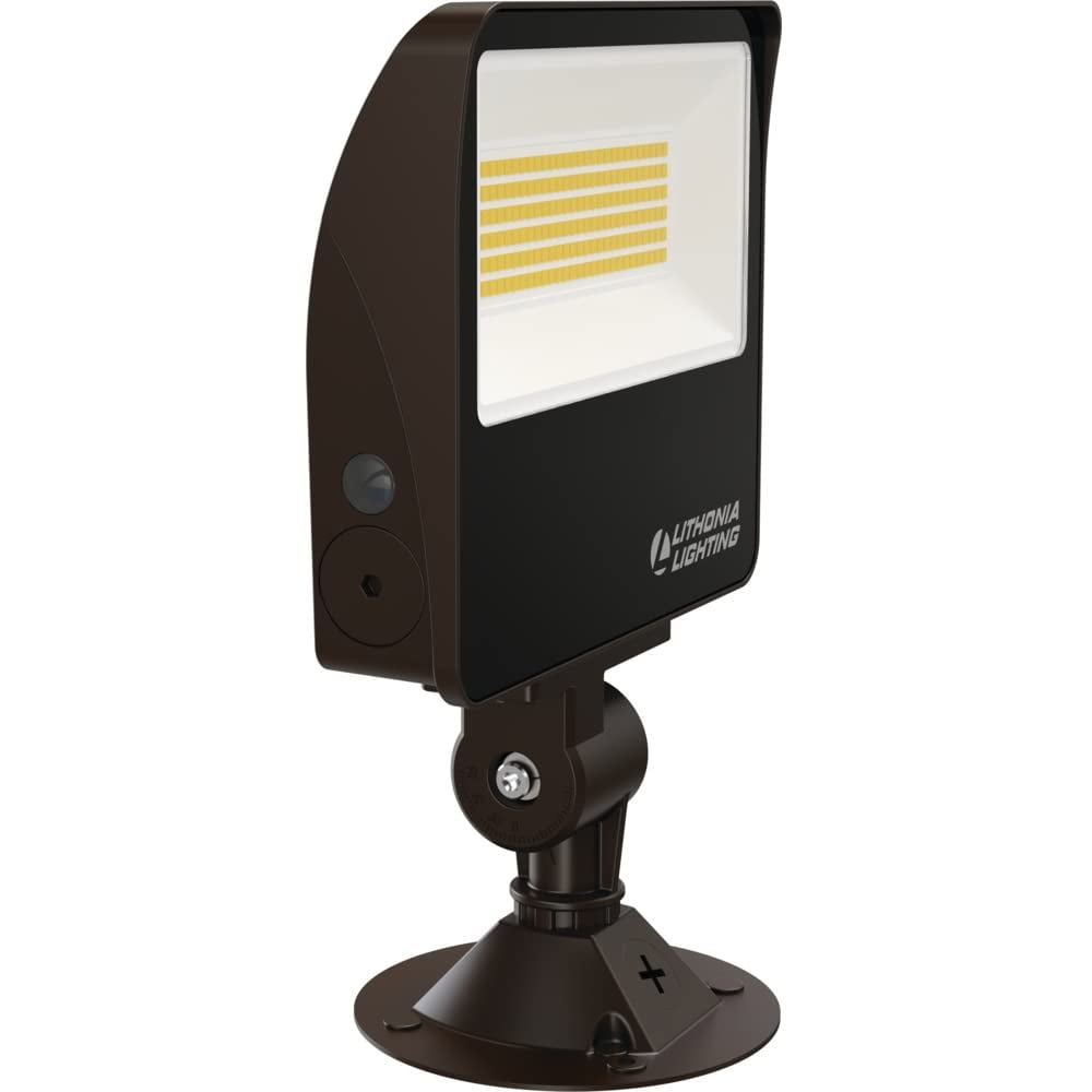 Lithonia Lighting All-in-One LED Flood Light, Waterproof LED Outdoor ...
