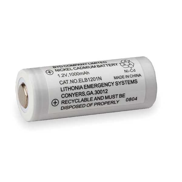 Lithonia Lighting Battery,1.2V,1 Ah,1 3/4in H,3/4in D ELB 1201N ...