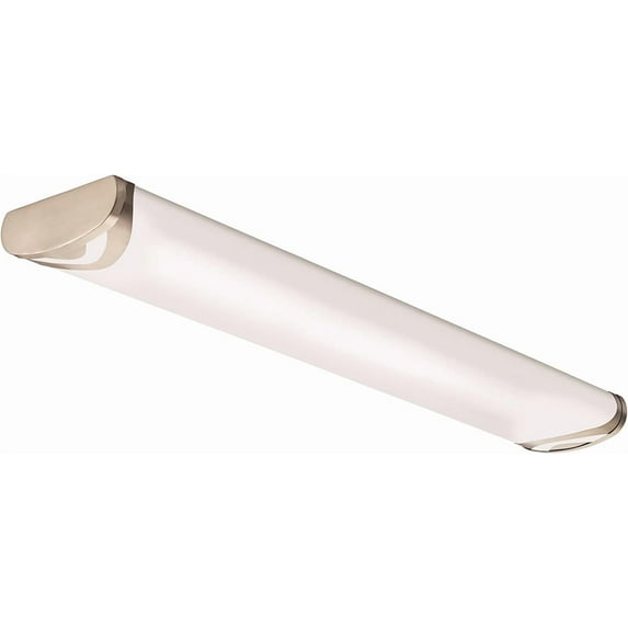 Lithonia Lighting Brushed Nickel 4-Ft LED Flush Mount Light for Kitchen ...
