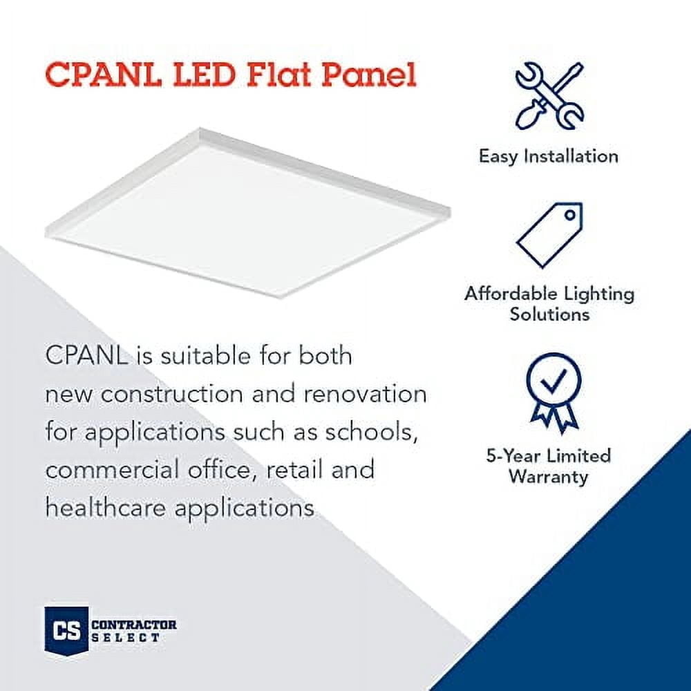 Lithonia Lighting CPANL 2x2 LED Flat Panel Light, 2 ft. by 2 ft. LED ...