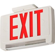 Spectsun 1 Pack Red & Green LED Exit Sign with Emergency Lights-Two LED ...