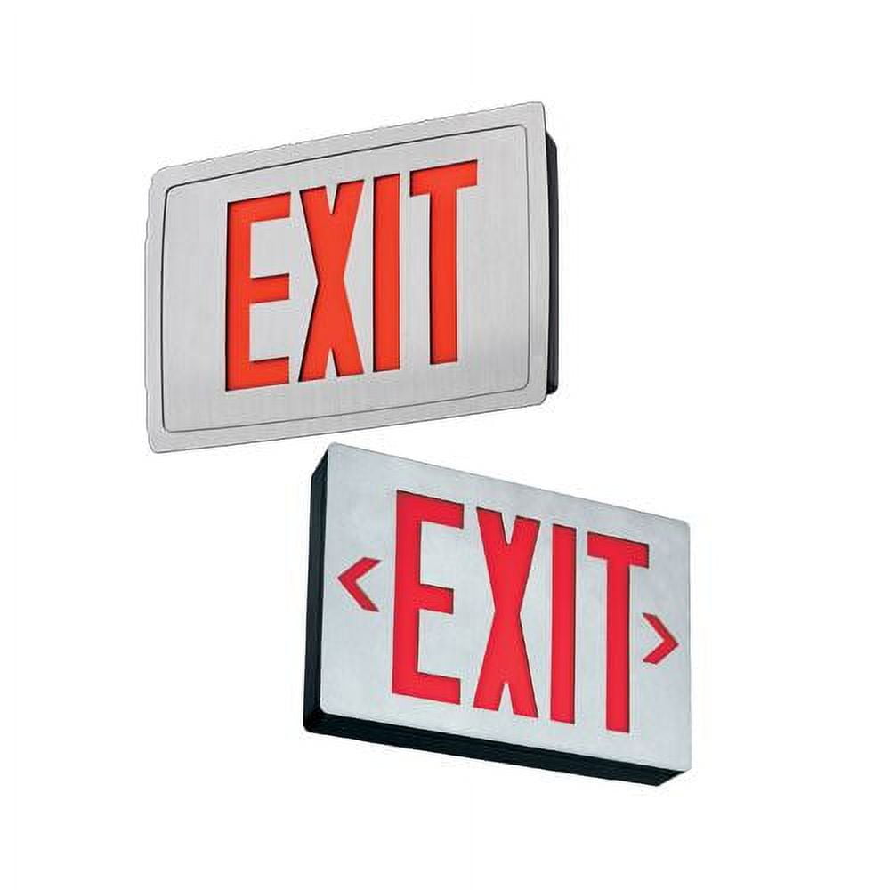 Lithonia Lighting Ext Sign,Alum,Black,11 3/8in,2W LE S 1 R EL N ...