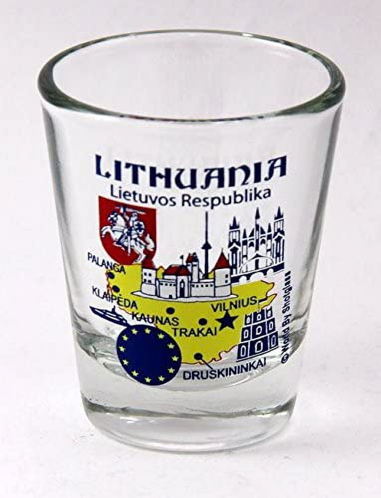 Lithuania EU Series Landmarks and Icons Shot Glass - Walmart Business ...