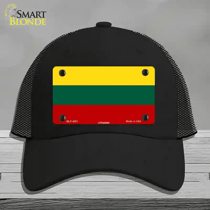 Lithuania Flag Novelty License Plate Hat Mesh Black - Walmart.com